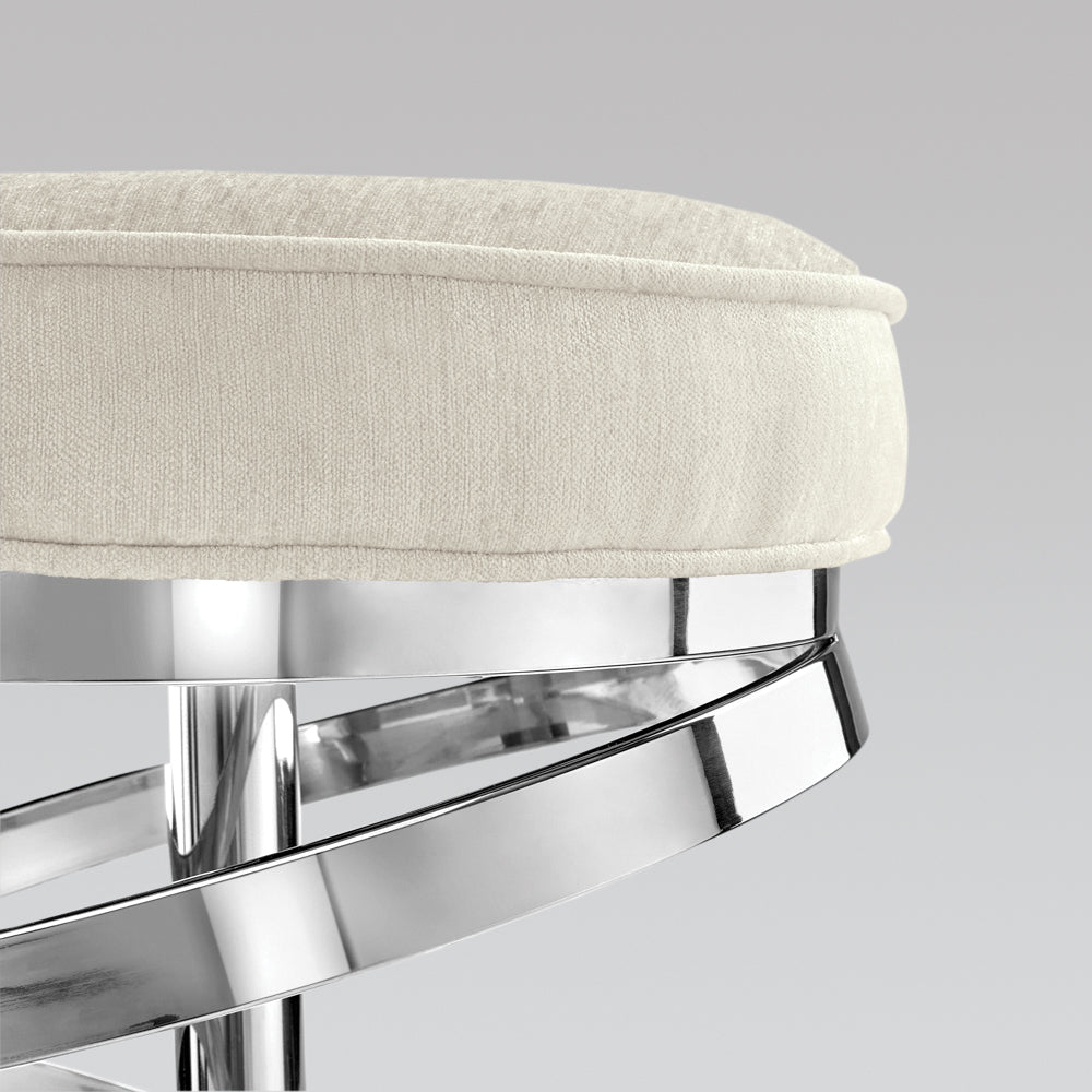 Sterling Silver Counter Stool | Retro-Inspired Elegance | Ella + Ross