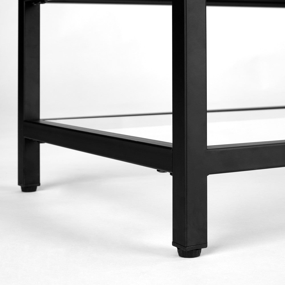 Murray Black Metal Media Console 47 | Modern TV Stand | Sleek Design